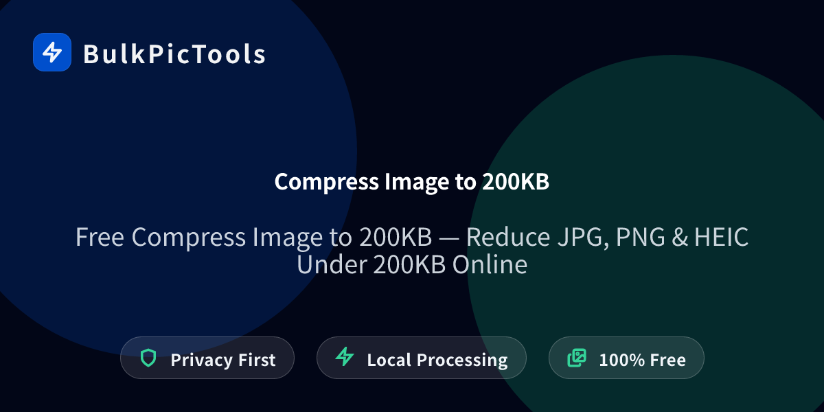 Free Compress Image to 200KB — Reduce JPG, PNG & HEIC Under 200KB ...