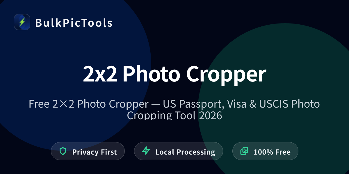 Free 2×2 Photo Cropper — US Passport, Visa & USCIS Photo Cropping Tool ...