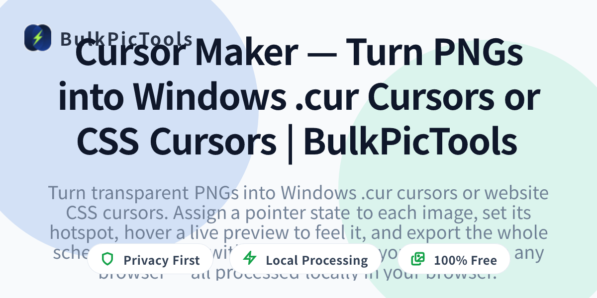 Cursor Maker — Turn PNGs into Windows .cur Cursors or CSS Cursors ...